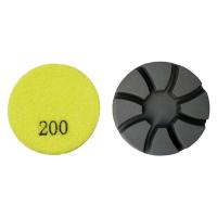 China 3inch 80mm Transition Ceramic Bond Concrete Floor Polishing Tool 10mm for sale