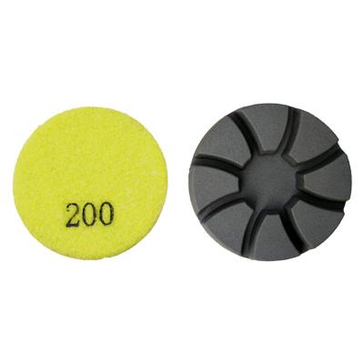 China 3inch 80mm Transition Ceramic Bond Concrete Floor Polishing Tool 10mm for sale