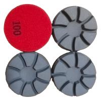 China 3inch 80mm Transition Ceramic Bond Concrete Floor Polishing Tool 10mm for sale