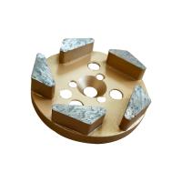 China 5 Segment Diamond Concrete Grinding Block For Coating Removal And Concrete Preparation for sale