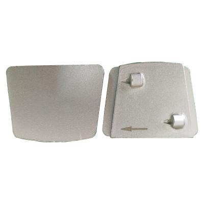 China Double 1/4 PCD Segments Diamond Grinding Shoes For Epoxy Glue Paint Concrete Floors for sale