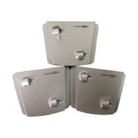 China Double 1/4 PCD Segments Diamond Grinding Shoes For Epoxy Glue Paint Concrete Floors for sale