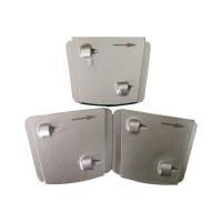 China Double 1/4 PCD Segments Diamond Grinding Shoes For Epoxy Glue Paint Concrete Floors for sale