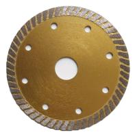China Inner Hole Super Thin Continuous Diamond Saw Blades Turbo Shape 4 inch for sale