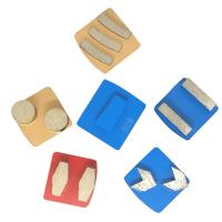 China Diamond Double Round Redi Lock Diamond Segments Concrete Floor Grinding Shoes for sale