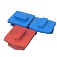 China Diamond Double Round Redi Lock Diamond Segments Concrete Floor Grinding Shoes for sale