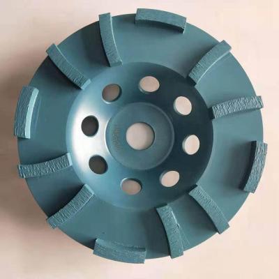 China 180mm PCD Removal Tooling Diamond Grinding Cup Wheel For Epoxy Coating for sale