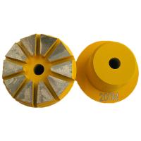 China 10mm Ground Grinding Metal Bond Tooling With 10 Segments Concrete Grinding Plugs for sale