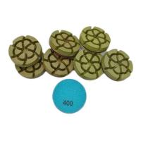 China Copper Resin Bond Transitional Diamond Polishing Pads with velcro backing for hand-held grinder for sale