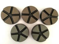 China 3 Inch ceramic bond concrete polishing pads for fast grinding concrete floors with velcro backing for sale