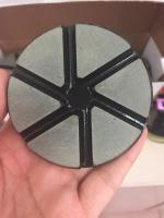 China 3 Inch ceramic bond concrete polishing pads for fast grinding concrete floors with velcro backing for sale