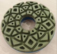 China Ceramic bonding grinding pads with velcro for polishing concrete and smoothing scratches for sale