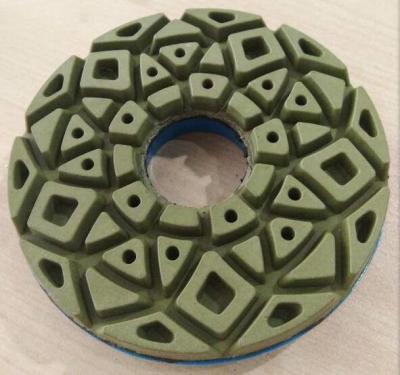 China Ceramic bonding grinding pads with velcro for polishing concrete and smoothing scratches for sale