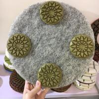 China Ceramic bonding grinding pads with velcro for polishing concrete and smoothing scratches for sale