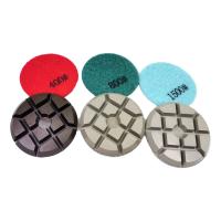 China Concrete transitional grinding pads (3pcs)#100 with ceramic bonding for concrete fine polishing for sale