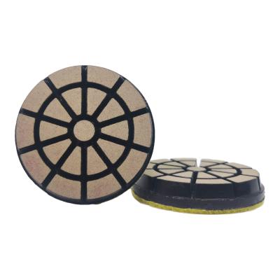 China 4 Inch ceramic bond transitional pucks & discs for concrete scratch removal from metal to resins. for sale