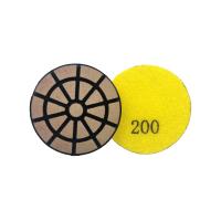 China 4 Inch ceramic bond transitional pucks & discs for concrete scratch removal from metal to resins. for sale