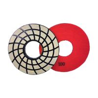 China 4 Inch ceramic bond transitional pucks & discs for concrete scratch removal from metal to resins. for sale