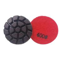 China 3 inch 80mm ceramic transitional diamond grinding pads wet/dry use for concrete scratches removal for sale