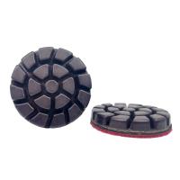 China 3 inch 80mm ceramic transitional diamond grinding pads wet/dry use for concrete scratches removal for sale