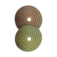 China Flexible Copper Hybrid Transitional polishing pad for undulated concrete floor surface available in 3 inch from #30 #50 for sale