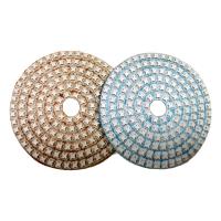 China Flexible Copper Hybrid Transitional polishing pad for undulated concrete floor surface available in 3 inch from #30 #50 for sale