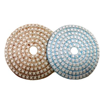 China Flexible Copper Hybrid Transitional polishing pad for undulated concrete floor surface available in 3 inch from #30 #50 for sale