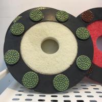 China 10 Inch Resin and Fiber Pads Combo Burnishing Pads for Multi-surface concrete Terrazzo Marble for sale