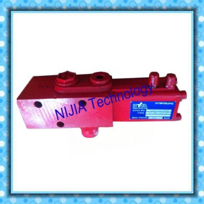 China Red Hyva Dump Truck Valve 14767322 Mounted In Line On Oil Tank Single Pressure for sale