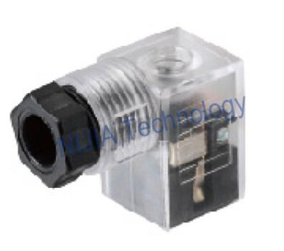 China DIN43650C Pneumatic Fittings Junction Box M3 x 25 For 15mm 17mm Solenoid Coil for sale