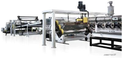 China Conical Screw 1200Kg/H Pp Sheet Extruder Line For Door Frame Board for sale