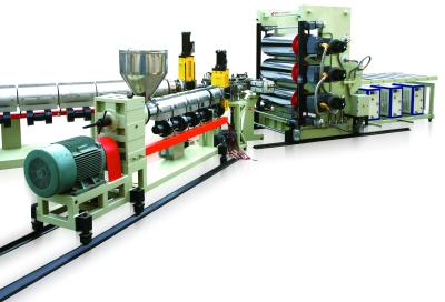 China 2400mm Pc Hollow Sheet Line 1200Kg/H With Double Screw for sale