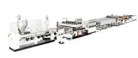China Single Screw PC Hollow Profile Sheet Extrusion Line Machine for sale