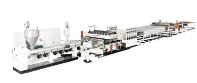 China Single Screw PC Hollow Profile Sheet Extrusion Line Machine for sale