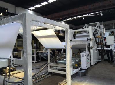 China Calender Thin Sheet Twin Screw HIPS Sheet Making Machine for sale