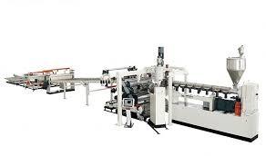 China 8mm Single Screw ABS Sheet Extruder With High Speed Mixer for sale