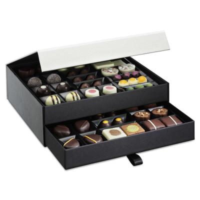 China Christmas Chocolate 2 Layer Book Shaped Gift Box with EVA Insert Customizable for sale