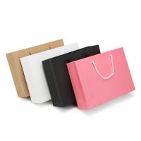 China Custom Fancy Paper Shopping Bags 100g Flexo Printing for Garment Packaging for sale