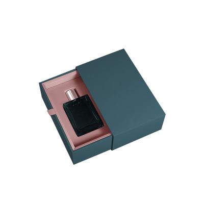 China Metallic Paper Round Packaging Perfume Gift Box Foil Stamping for sale