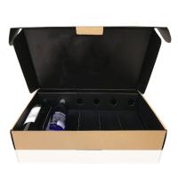 China Custom Magnetic Cardboard Empty Perfume Boxes with EPE Insert Velvet Insert 300pcs MOQ for sale