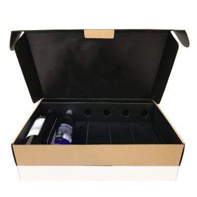 China Custom Magnetic Cardboard Empty Perfume Boxes with EPE Insert Velvet Insert 300pcs MOQ for sale