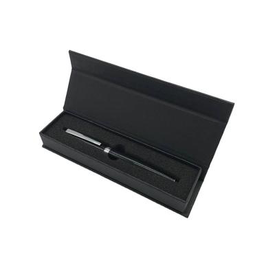 China Customizable Luxury Gift Fountain Pen Box with Ribbon Handle Hard Cardboard Flip Top 20000sqm Factory for sale