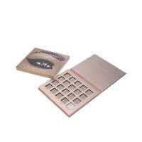 China Custom CMYK 4C Empty Magnetic Palette Flip Box with Mirror for Eyeshadow 2-3 Tubes for sale