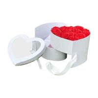China Heart Shaped Gift Florist Rose Box 310mm Diameter Recyclable Paper Packaging for sale