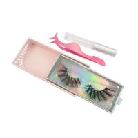 China Custom 100g Fancy Paper Magnetic Gift Box with PE Window for Eyelash Packaging for sale