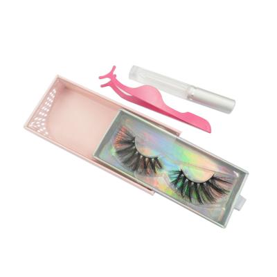 China Custom 100g Fancy Paper Magnetic Gift Box with PE Window for Eyelash Packaging for sale