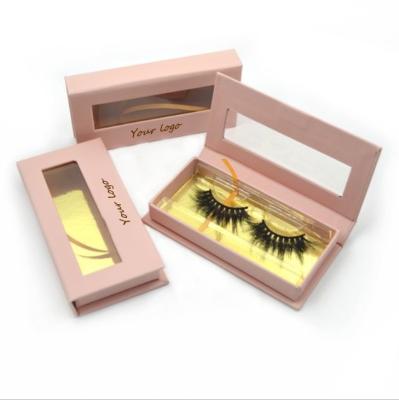 China Recyclable Magnetic Cardboard Eyelash Box Packaging for Chain Stores OEM ODM 100 PCS for sale