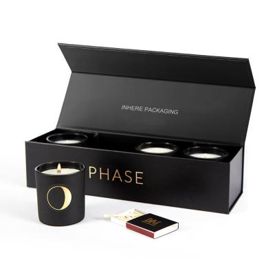 China Eco Friendly Scented Candles Gift Box 157G Art Paper Customizable Packaging for sale