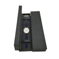 China Custom 1800gsm Greyboard Magnetic Folding Paper Watch Box with Varnishing for sale