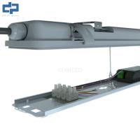 China Vapor Proof 5 Foot Linear Fixture with Integrated Microwave Sensor for sale